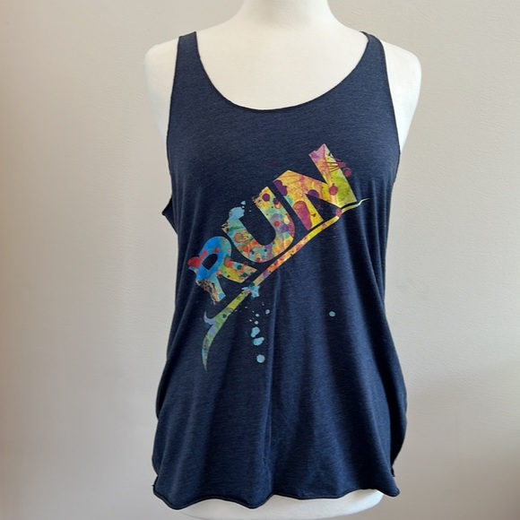 Chin Up Apparel | Tops | Graphic Paint Splatter Workout Run Tank Size ...